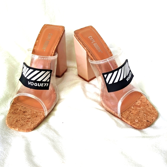 Cape Robbin | Shoes | Pvc Vogue Mule Heels | Poshmark